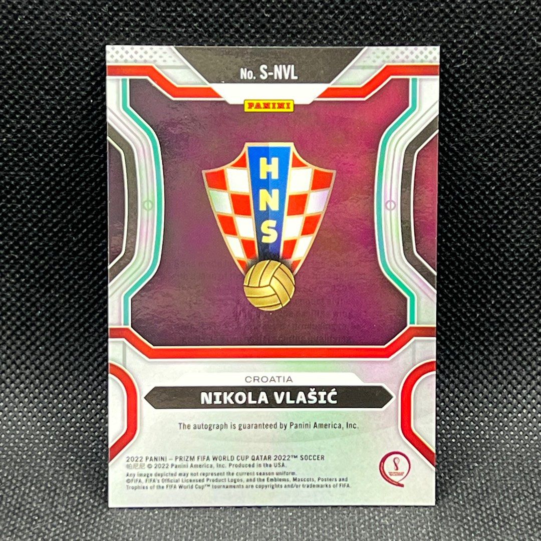 Nikola Vlasic 2022 Panini Prizm FIFA World Cup Qatar Auto Croatia ...