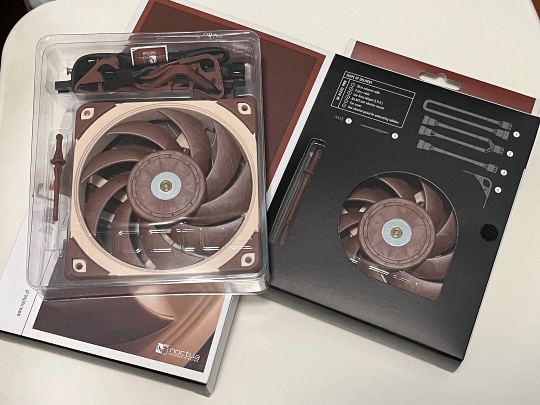 2x Noctua NF-A12x25 PWM Fan (120mm), Computers & Tech, Parts ...