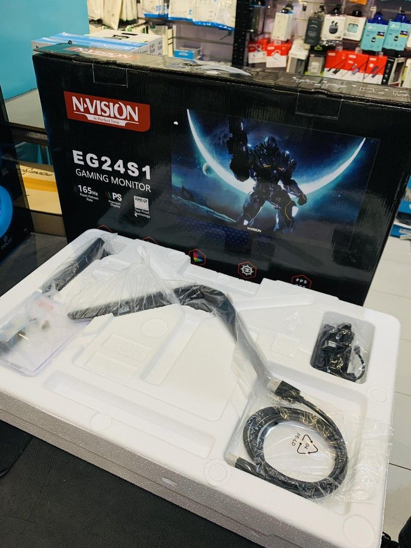 Nvision 23.8" IPS Panel 165Hz LED Gaming Monitor FHD AMD Freesync DP ...