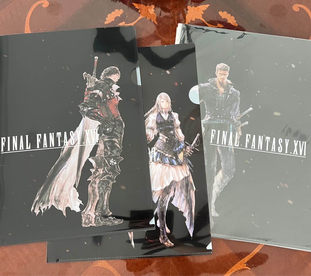 Official Final Fantasy XVI Folder - Clive Jill Cid, Hobbies & Toys ...