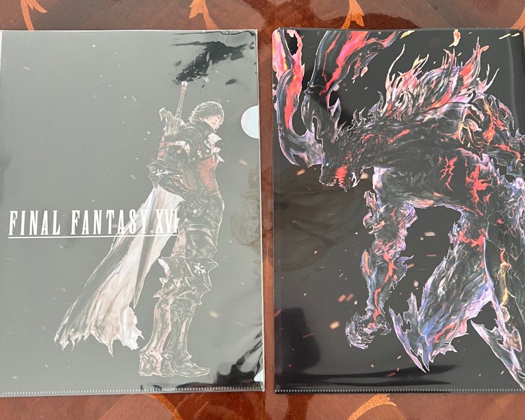 Official Final Fantasy XVI Folder - Clive Jill Cid, Hobbies & Toys ...