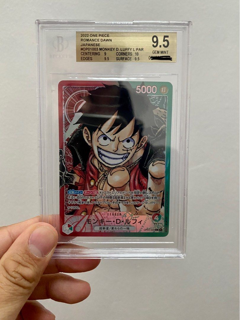 One Piece RG Luffy Leader OP01 BGS 9.5, Hobbies & Toys, Toys & Games on ...