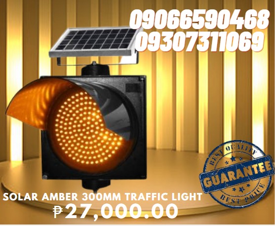ONHAND 300mm Amber Solar traffic Light, Commercial & Industrial ...