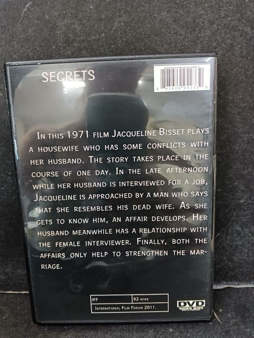 Original DVD: SECRETS - Jacqueline Bisset (Region 1) 1971 SEXY FILM ...
