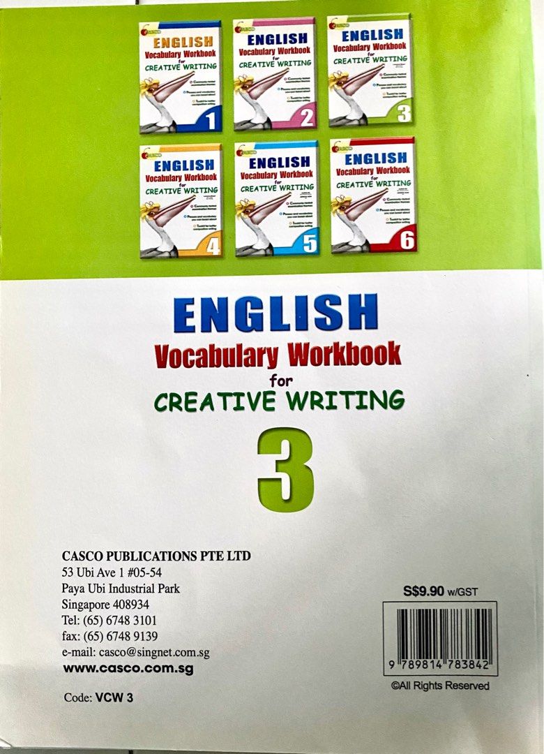 P3 English - CASCO English Vocabulary Workbook for Creative Writing, Hobbies & Toys, Books ...
