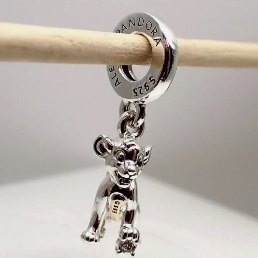 Pandora Disney 100th Anniversary Simba Lab-grown Diamond Dangle Charm ...