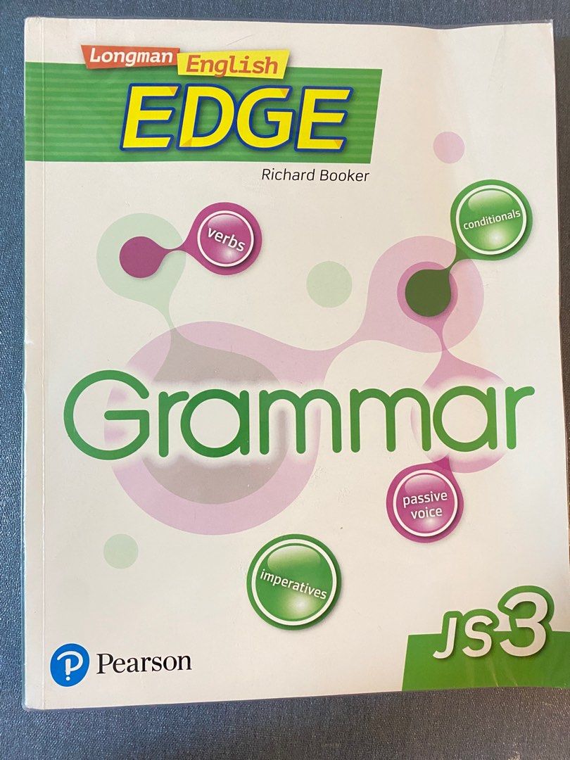Pearson Longman English EDGE Grammar JS3, 興趣及遊戲, 書本 & 文具, 教科書 - Carousell