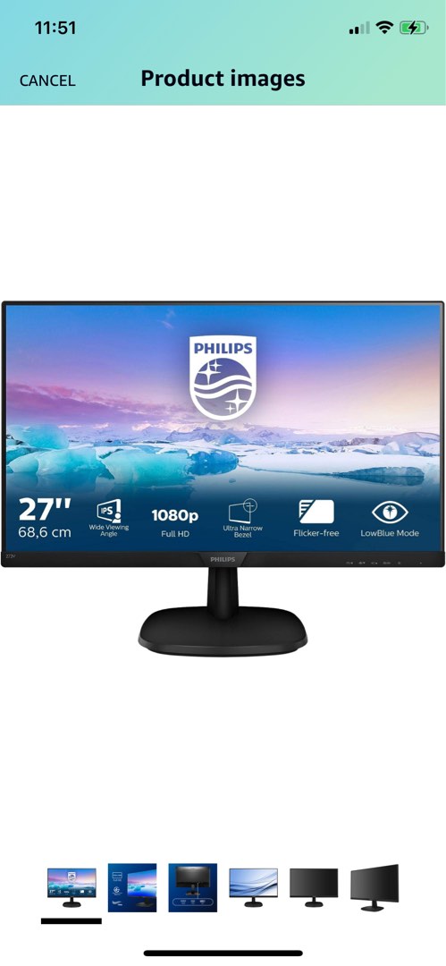 PHILIPS 27 Inch FHD Monitor (273V7QDAB), Computers & Tech, Parts ...