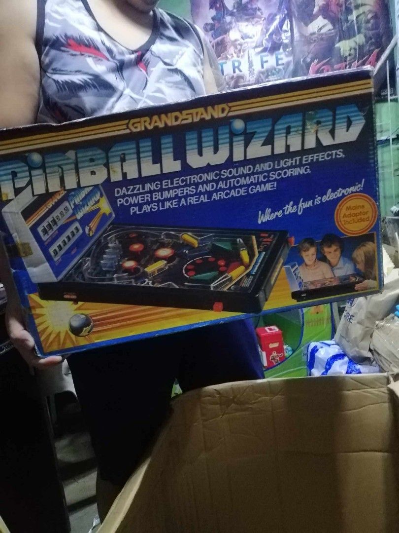 Grandstand Pinball wizard vintage with ac/dc adaptop, Hobbies & Toys ...