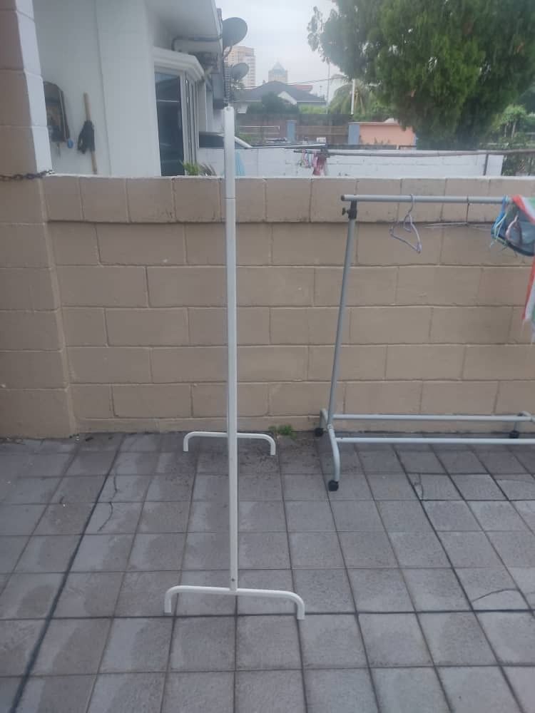 Pj: Rak baju Ikea Mulig, cloth hanger railing STAINLESS steel rack ... Pj: Rak baju Ikea Mulig, cloth hanger railing STAINLESS steel rack ...