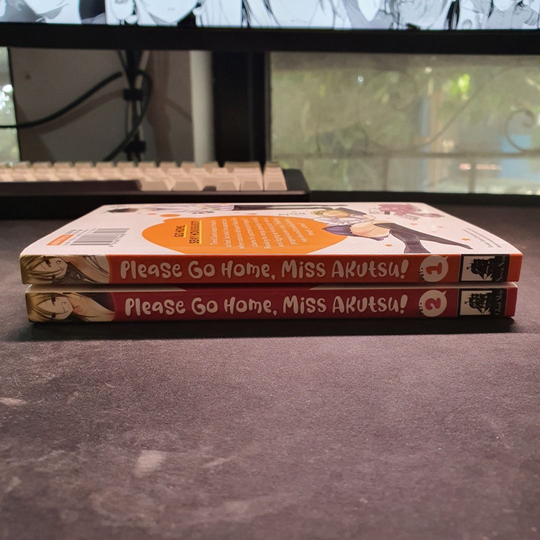 Please go home, Miss Akutsu! Manga Vol. 1-2 on Carousell