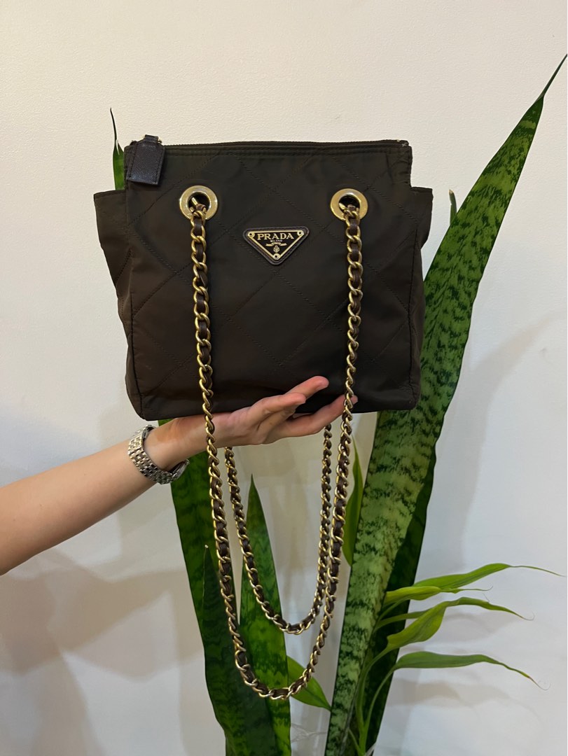 Prada Chain, Luxury, Bags & Wallets on Carousell