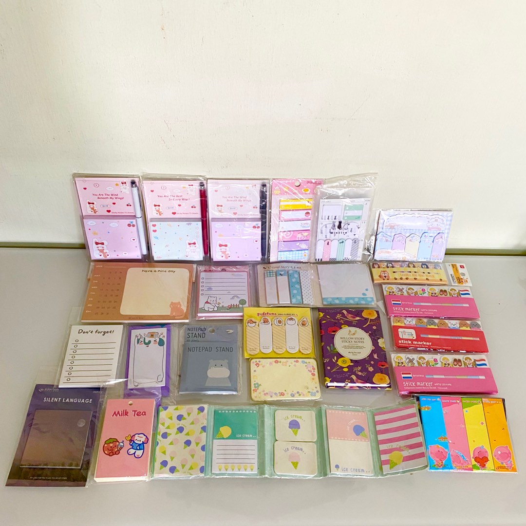 Printed Post-Its Sticky Notes, Hobbies & Toys, Stationery & Craft ...
