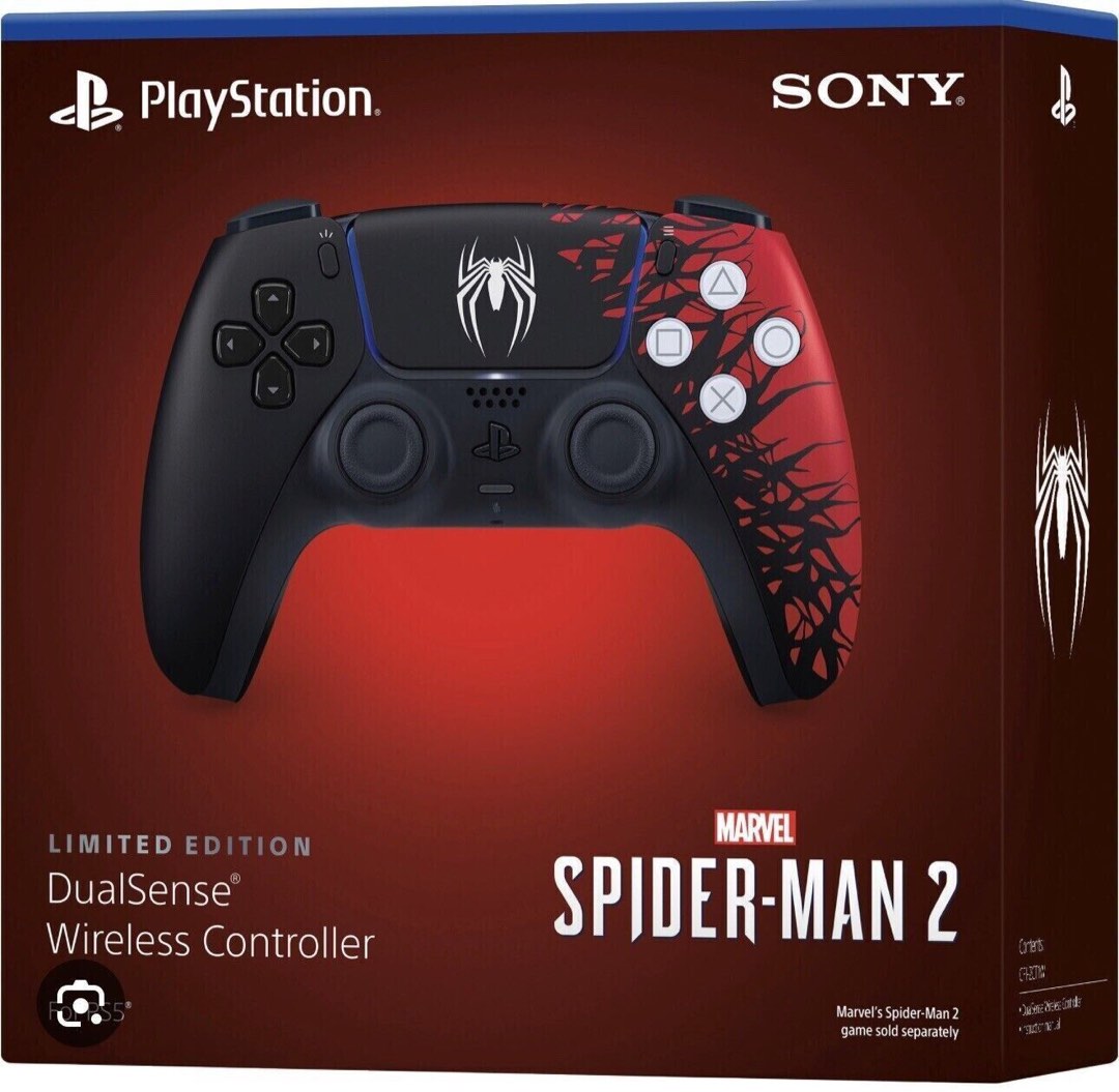 Ps5 Spider man 2 limited Wireless controller export, Video Gaming ...