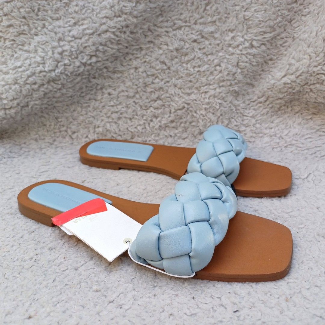 PULL&BEAR WOMAN SANDAL PLAITED BARU ASLI ORIGINAL, Fesyen Wanita ...