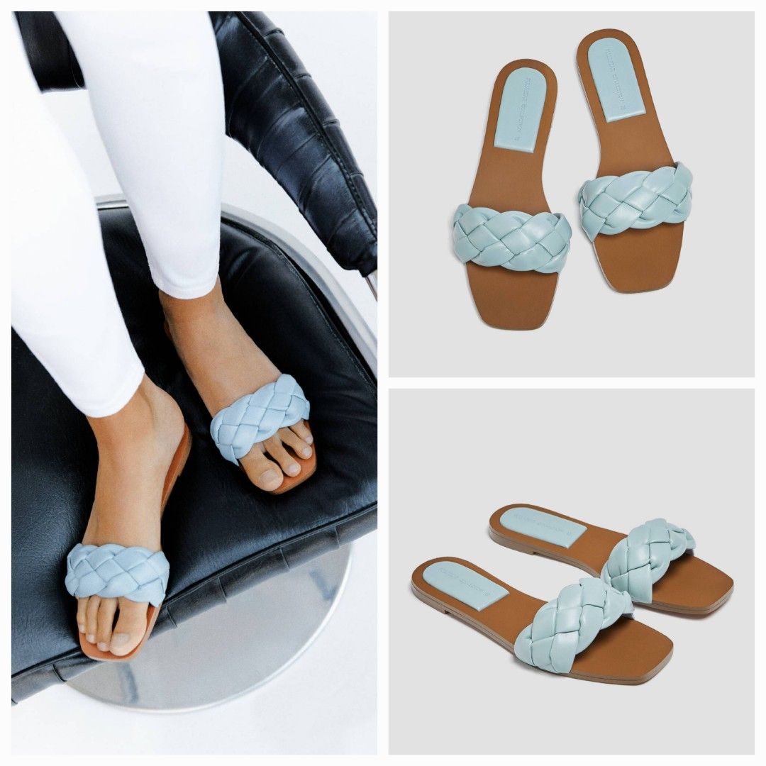 PULL&BEAR WOMAN SANDAL PLAITED BARU ASLI ORIGINAL, Fesyen Wanita ...