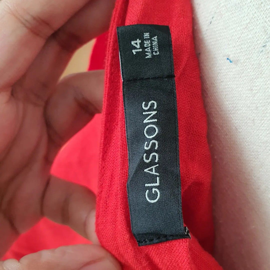 Red Square Tank Top Glassons, Women's Fashion, Tops, Others Tops on ...