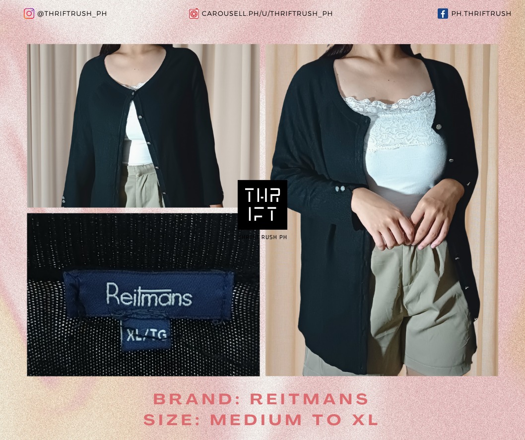Reitmans Black Cardigan Office Wear Korean Trend, Women's Fashion ...