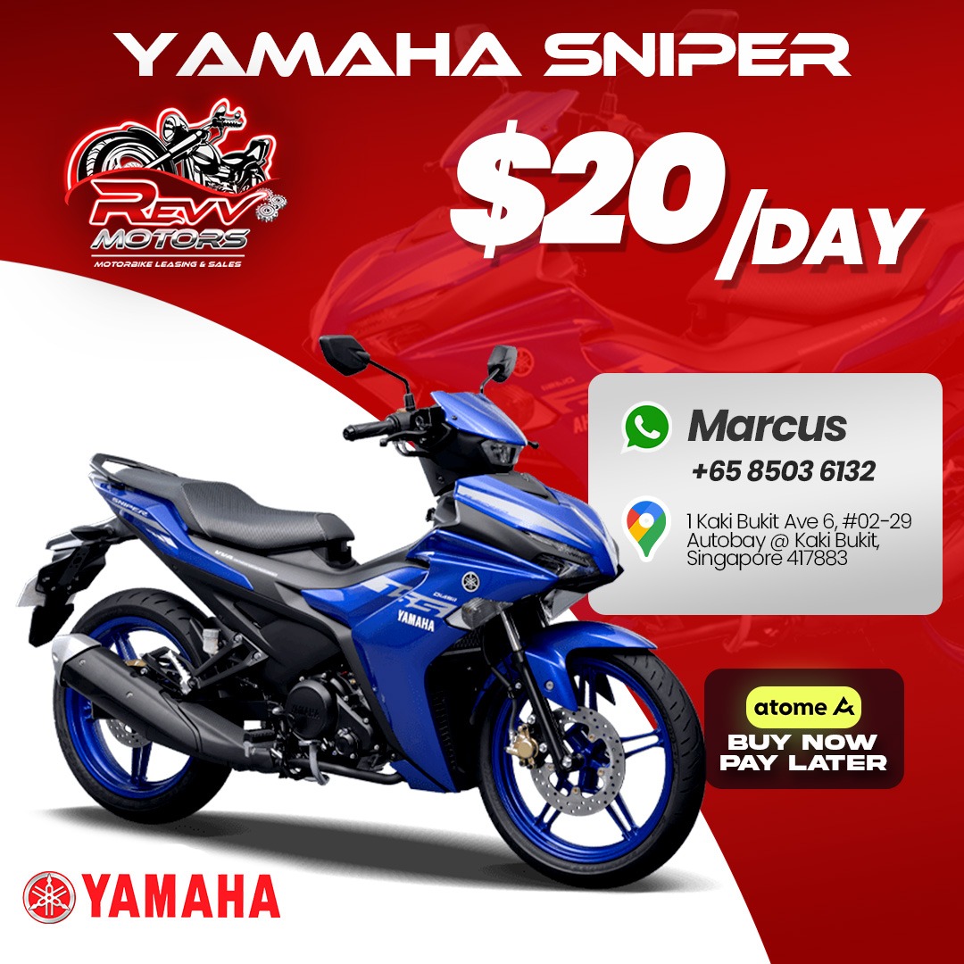[RENT] SNIPER 155 YAMAHA Scooter Motorcycle Brand New Bike Rental ...