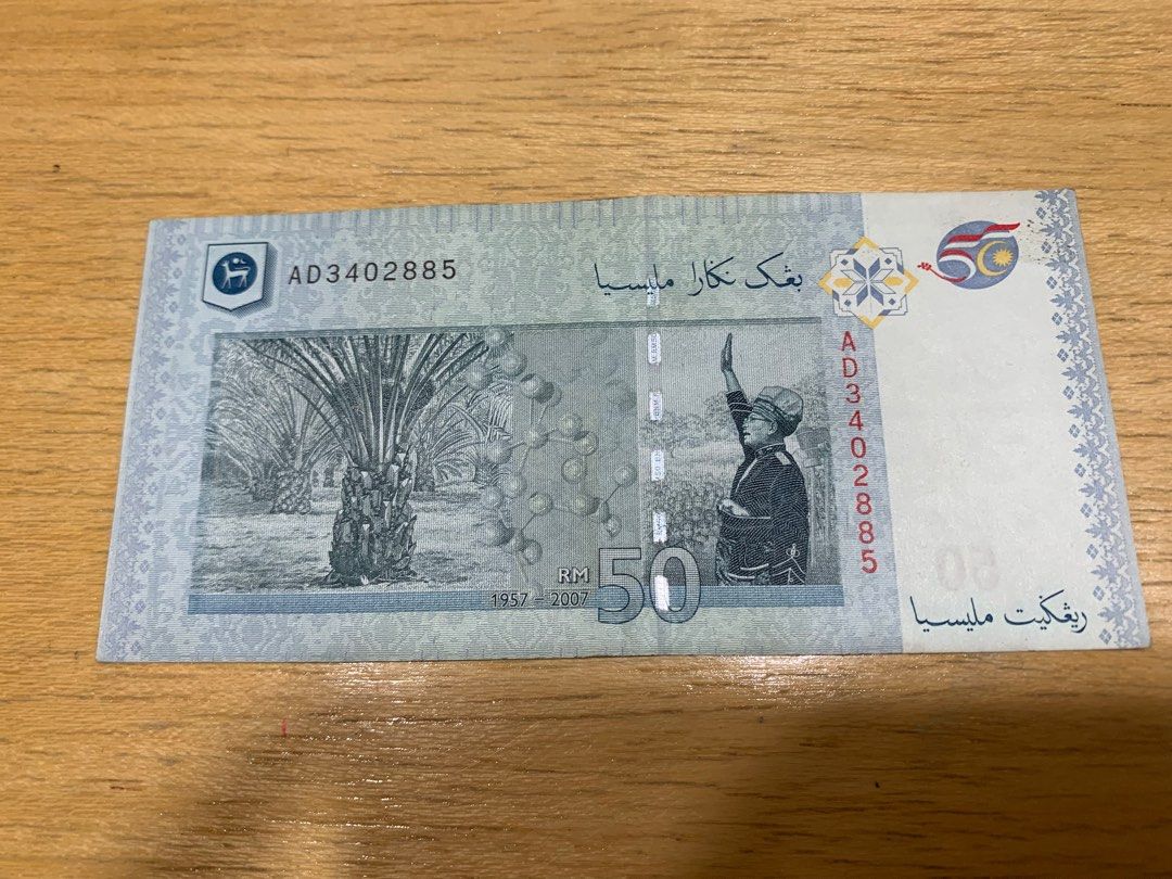 Rm50 50th anniversary banknotes, Hobbies & Toys, Collectibles ...