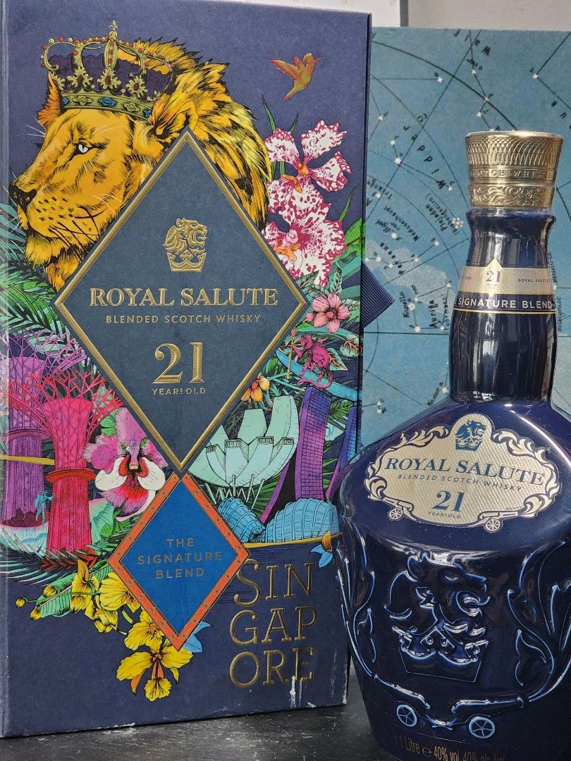 Royal Salute 21 yrs Singapore Edition, Food & Drinks, Alcoholic Beverages on Carousell