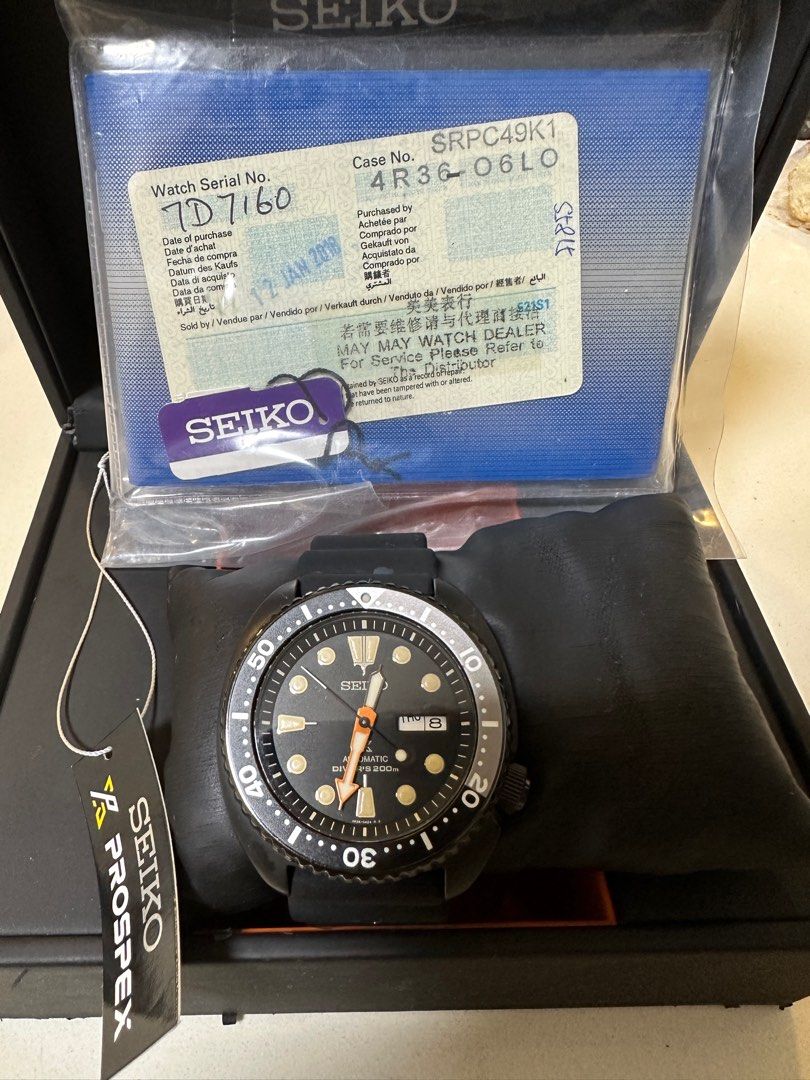 Seiko Prospex Darth Ninja Limited Edition SRPC49k1, Men's Fashion ...