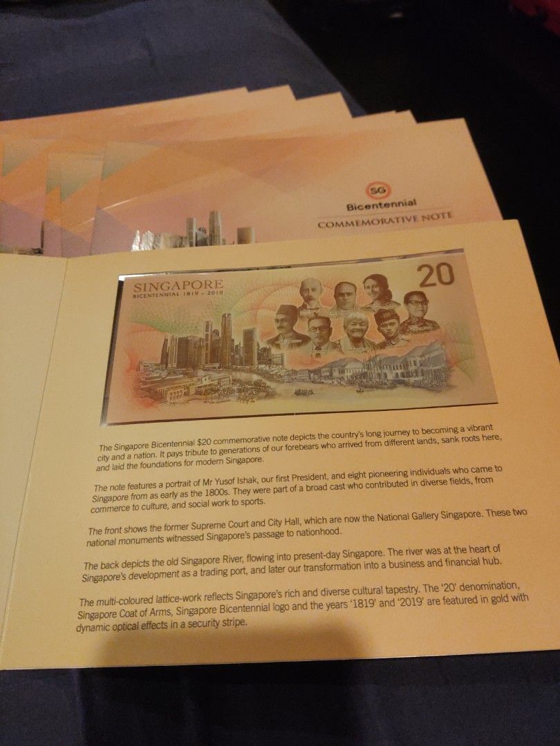 SG Bicentennial Commemorative Note, Hobbies & Toys, Memorabilia ...