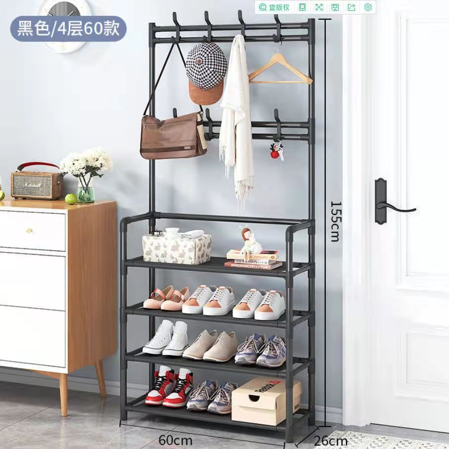 [SG STOCK] Household floor standing shoe and hat stand integrated ...