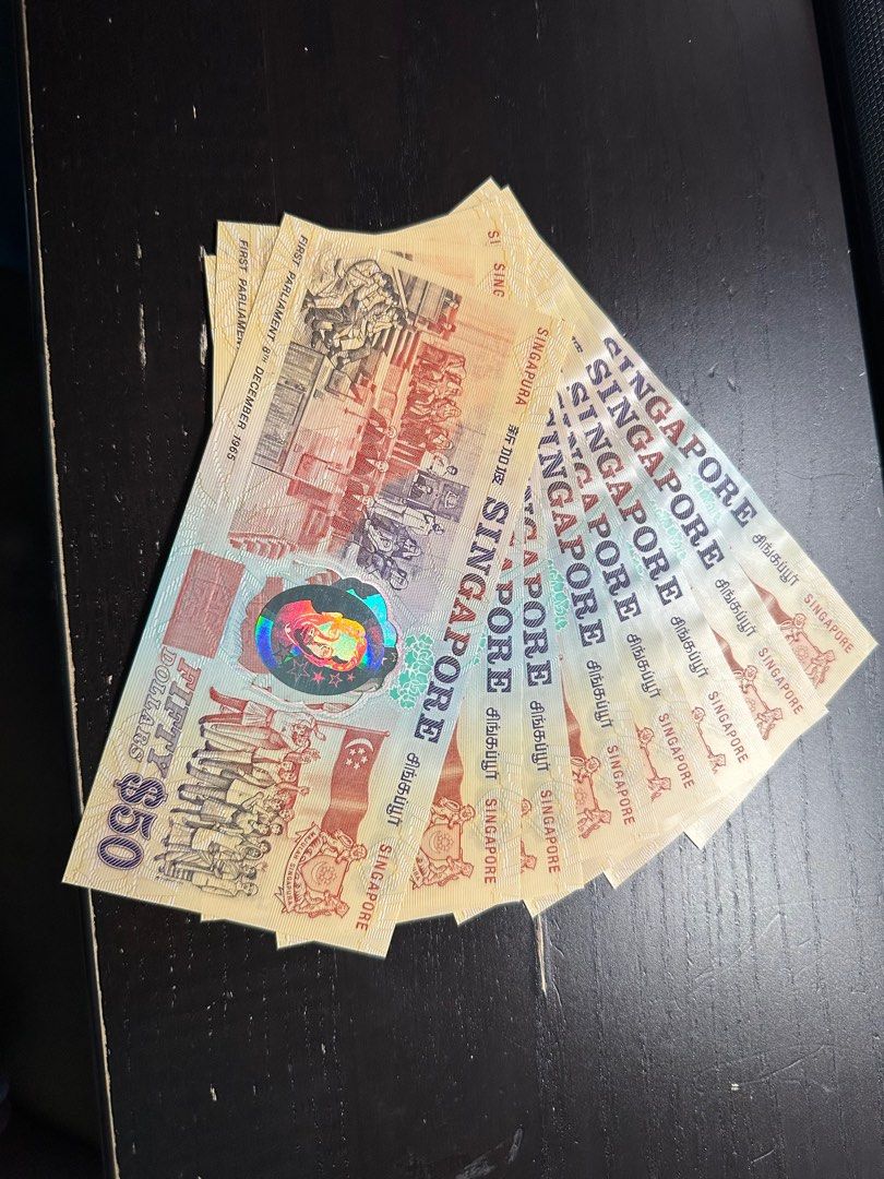 SGD 50 notes, Hobbies & Toys, Memorabilia & Collectibles, Currency on ...