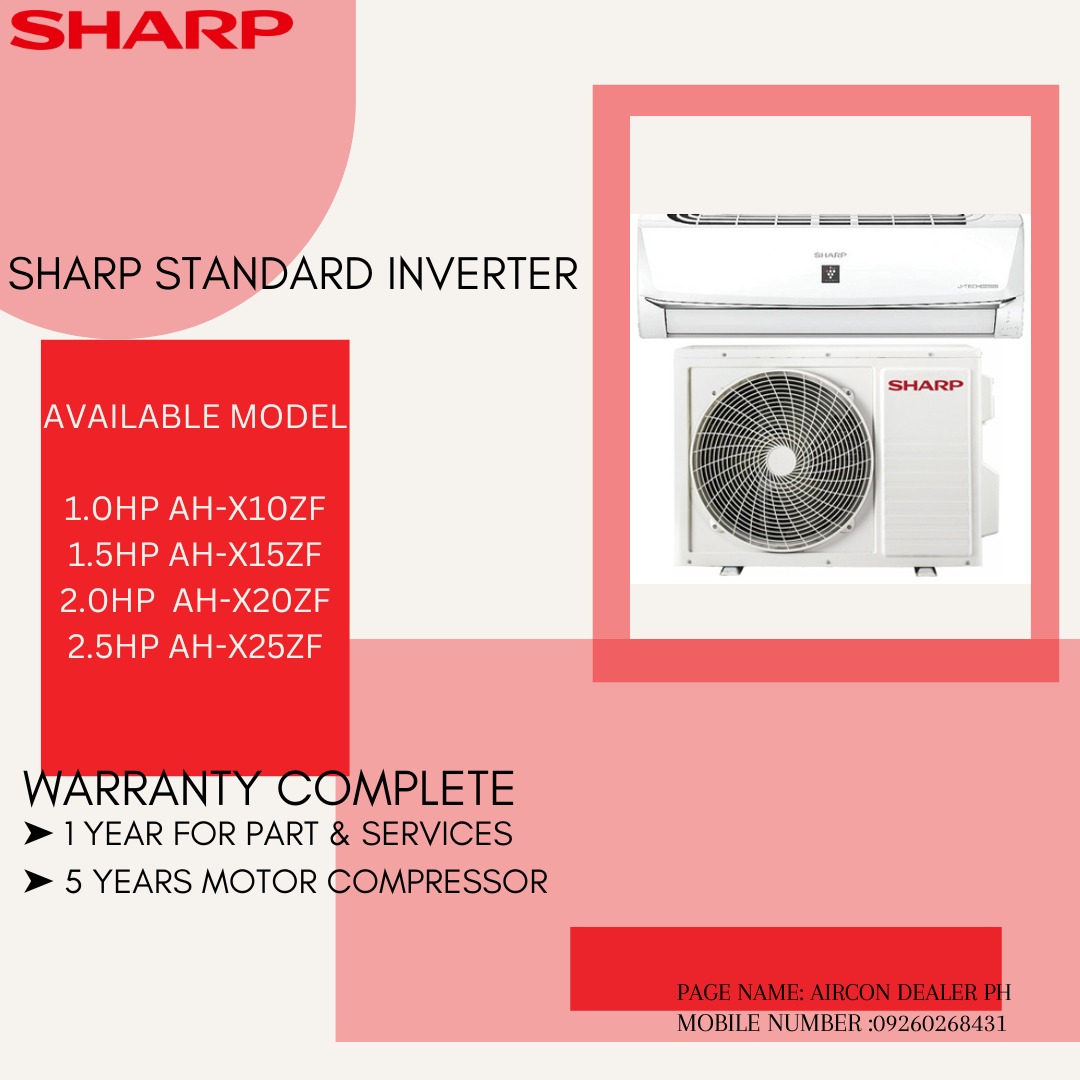SHARP STANDARD INVERTER, TV & Home Appliances, Air Conditioning and ...