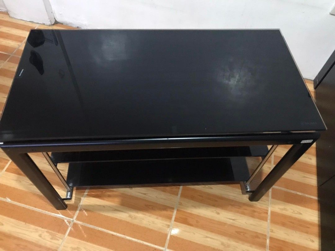 Sigma Tv rack, 3 layers,tempered glass,made in taiwan on Carousell