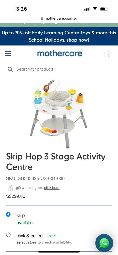 Skip Hop 3 Stage Activity Centre, Babies & Kids, Infant Playtime on ...