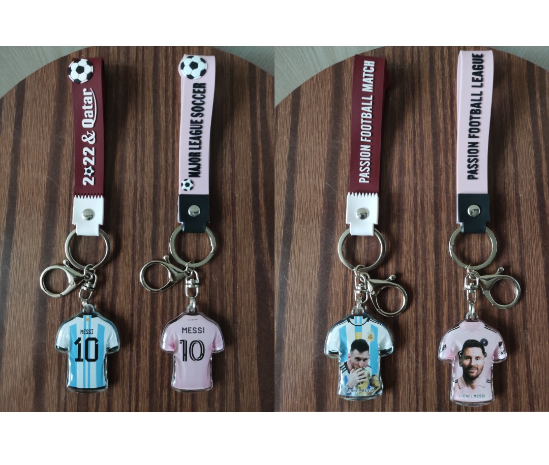 Soccer Football Keychain Argentina Inter Miami Messi 阿根廷 國際邁阿密 美斯 鎖匙扣 ...
