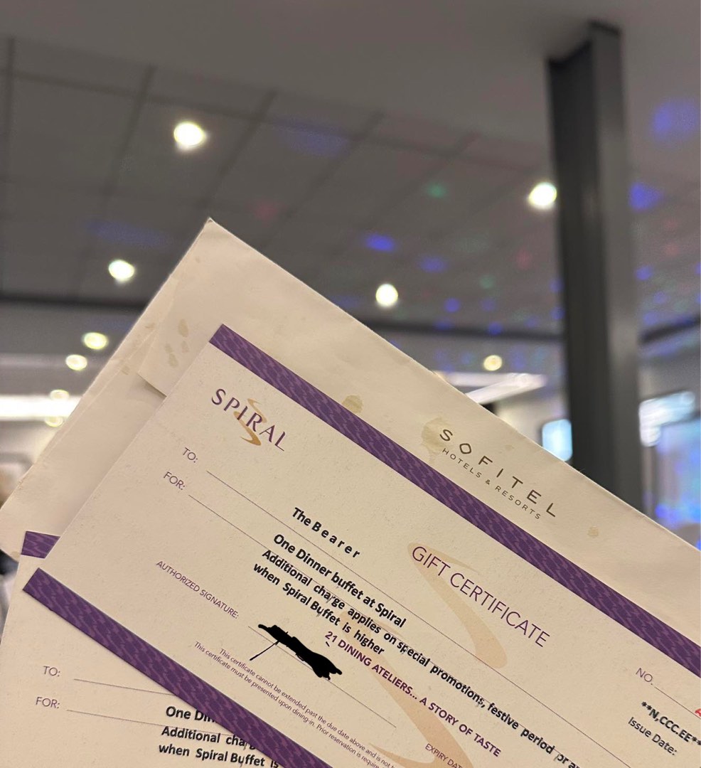 Sofitel Manila Dinner Buffet Spiral Tickets And Vouchers Vouchers On Carousell