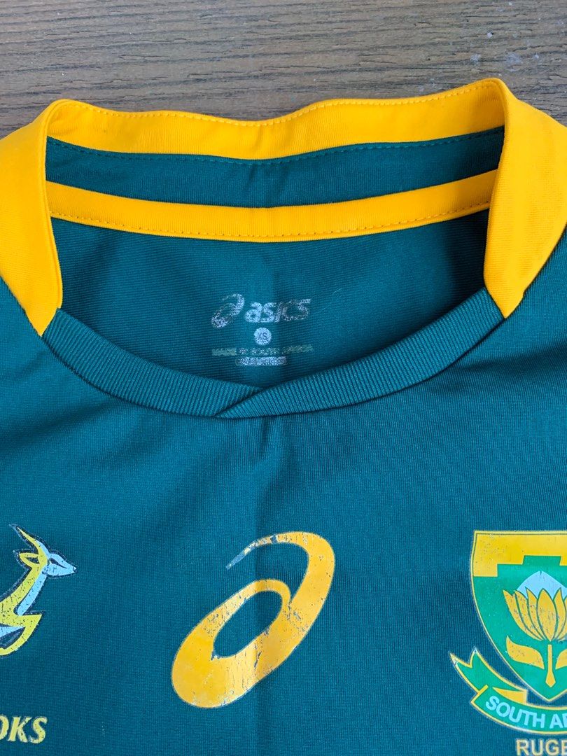 Asics South Africa Rugby Jersey, Women's Fashion, Activewear on Carousell