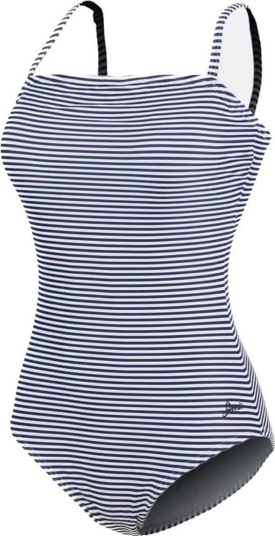 Speedo Striped Navy Blue One Piece on Carousell