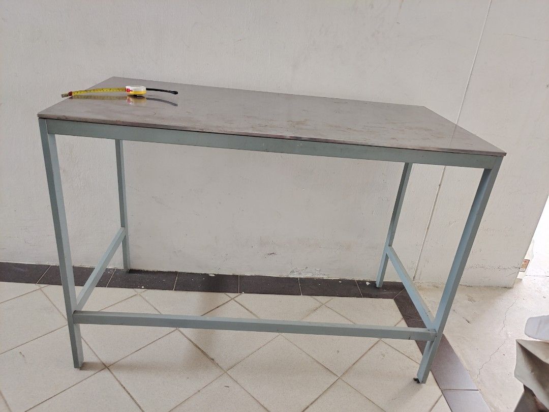 Stainless Steel Table Top, Furniture & Home Living, Furniture, Tables ...