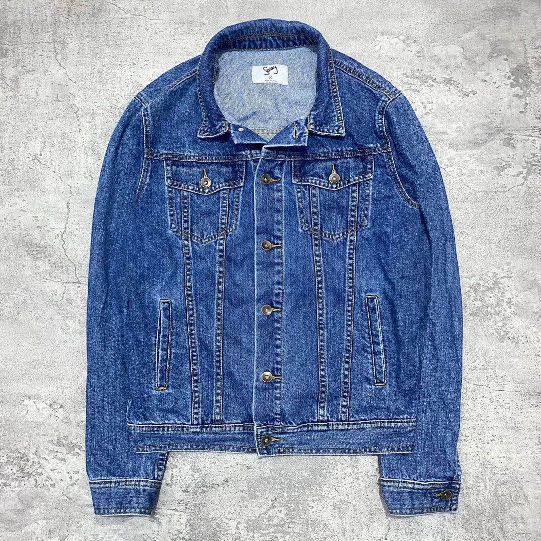 Stray Trucker Jacket, Fesyen Wanita, Pakaian Wanita, Baju Luaran di ...