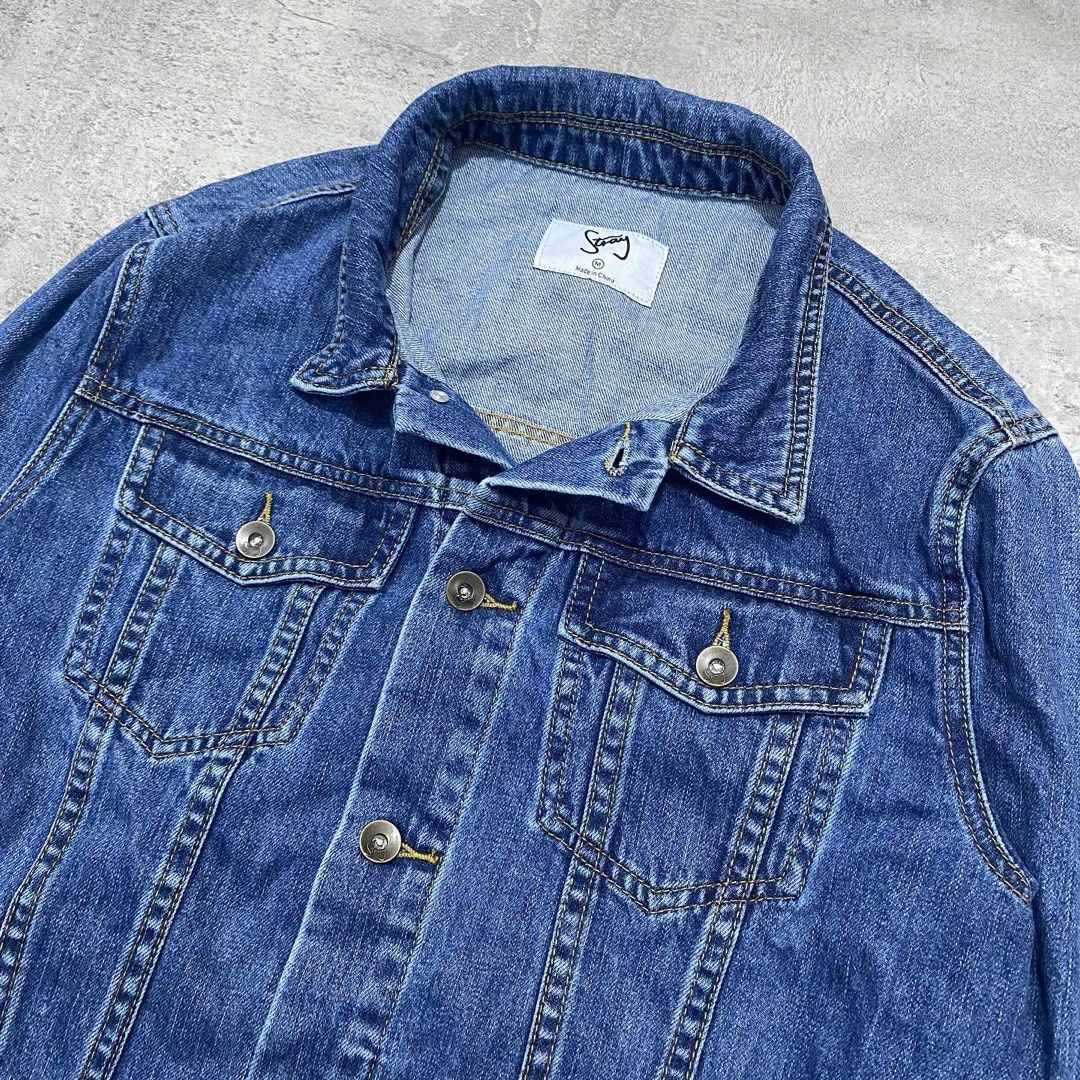 Stray Trucker Jacket, Fesyen Wanita, Pakaian Wanita, Baju Luaran di ...