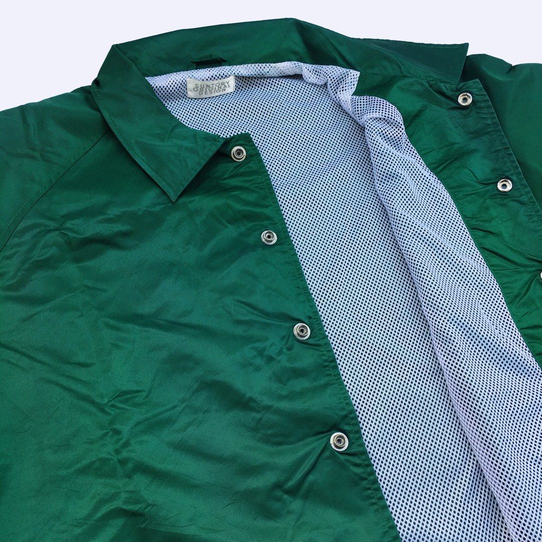 Suntory Design Jaket Coach, Fesyen Pria, Pakaian , Baju Luaran di Carousell