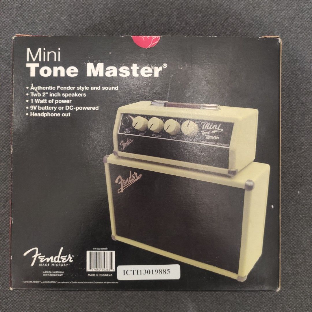 Super Rare Fender Mini Tone Master Electric Guitar Amplifier Amp ...