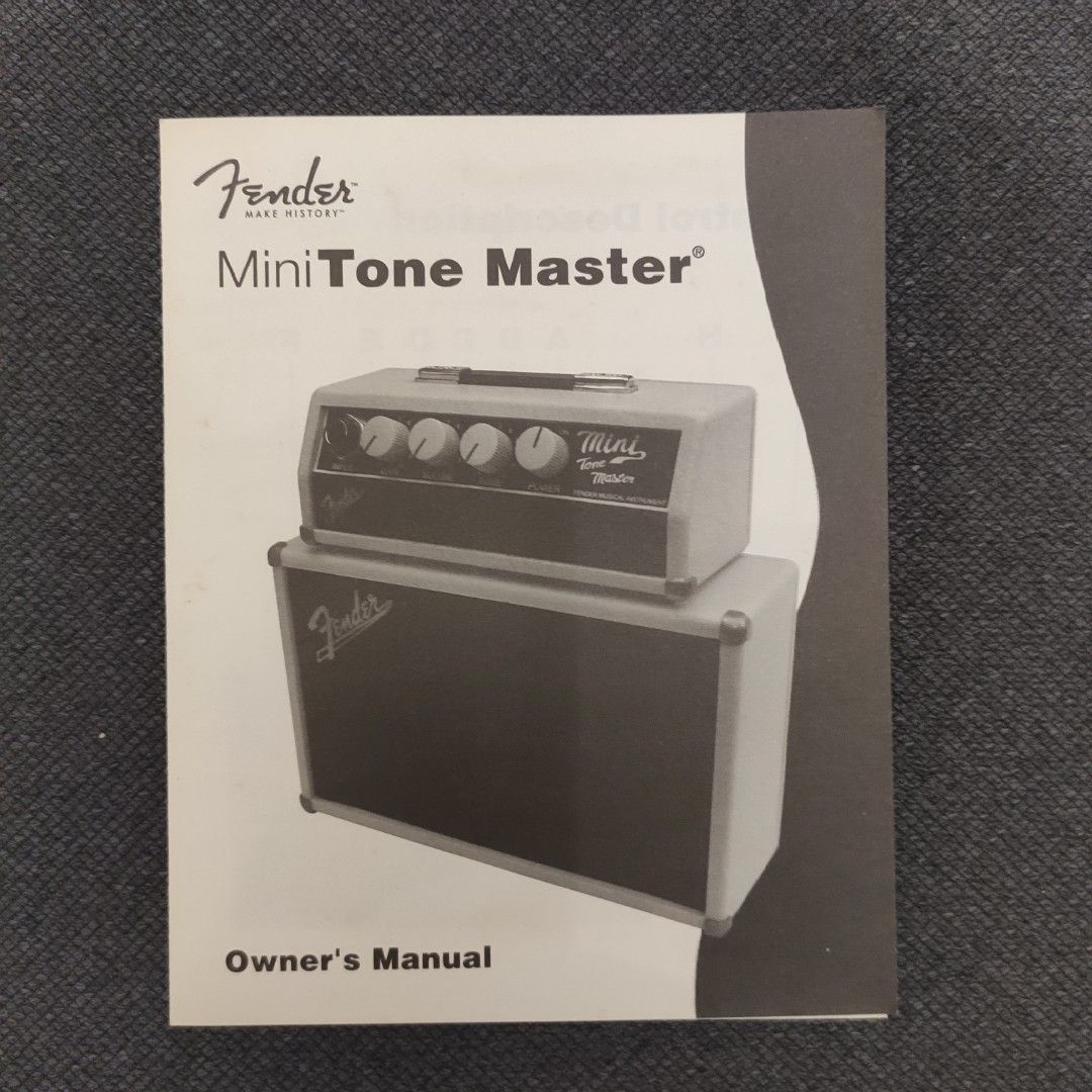 Super Rare Fender Mini Tone Master Electric Guitar Amplifier Amp ...