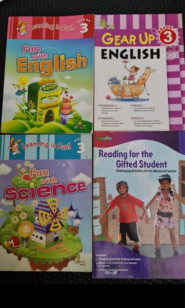 Take all grade 3 english practice books on Carousell
