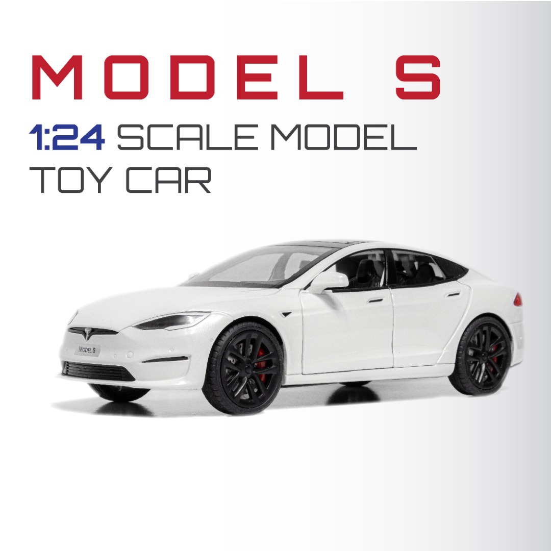 Tesla Model S Scale Model Toy Car Diecast 1:24 (XLG) , 興趣及遊戲, 玩具 & 遊戲類 ...
