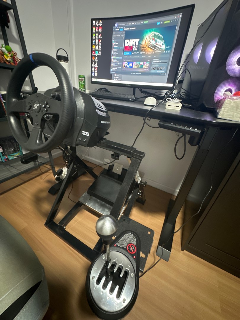 Thrustmaster T300 GT with TH8A shifter, Video Gaming, Gaming ...