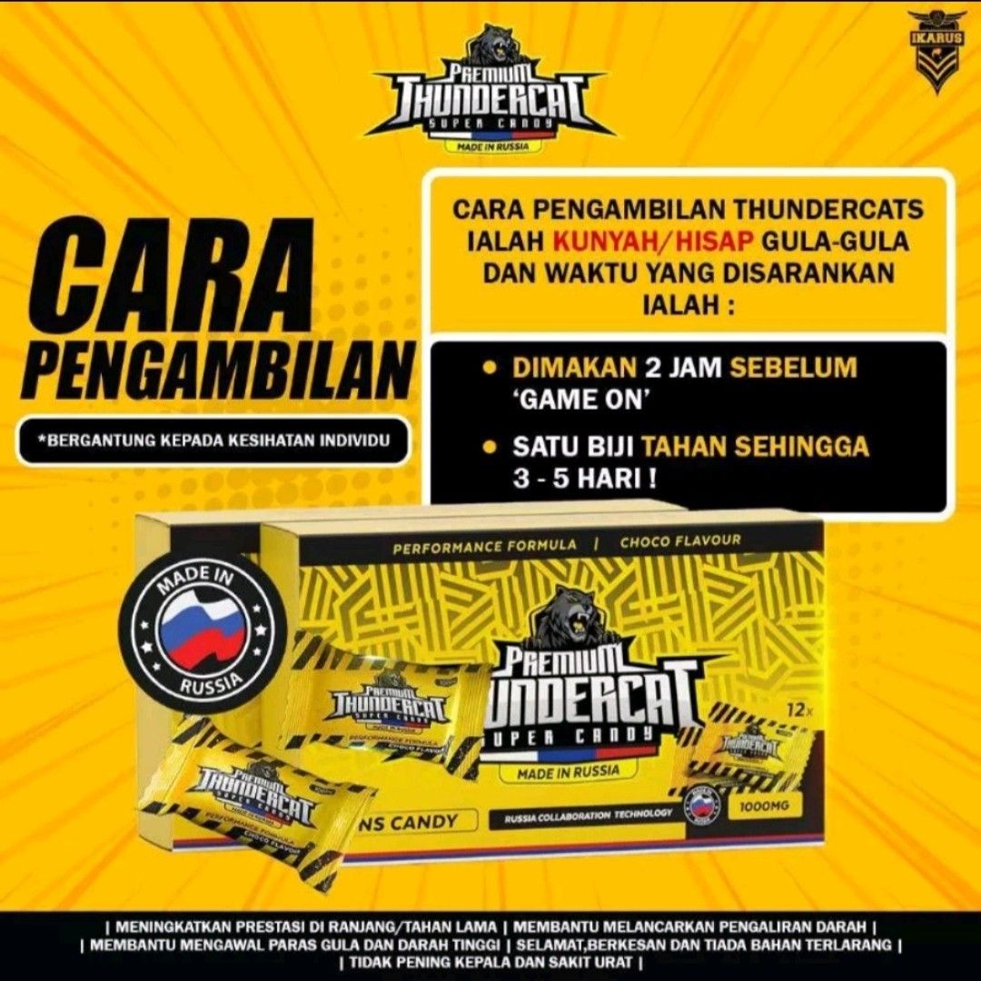 ThunderCat Candy, Health & Nutrition, Health Supplements, Health Food ...