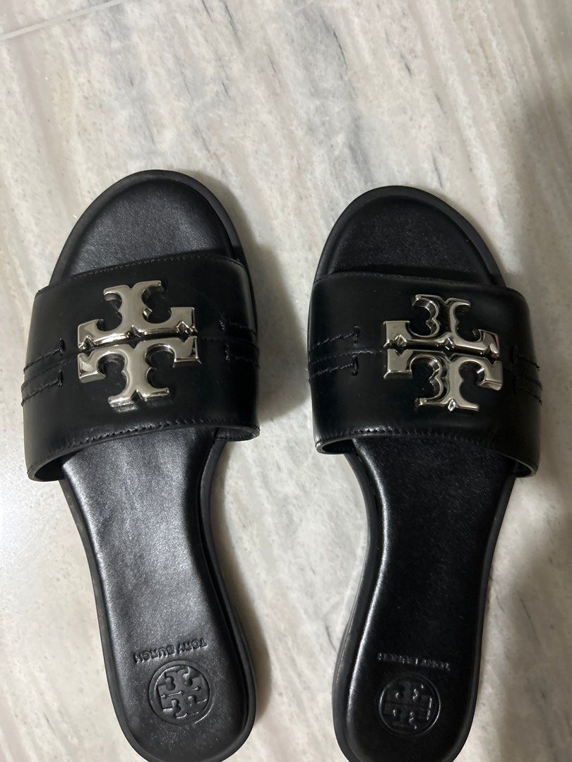 Tory Burch slides, Women's Fashion, Footwear, Flipflops and Slides on ...