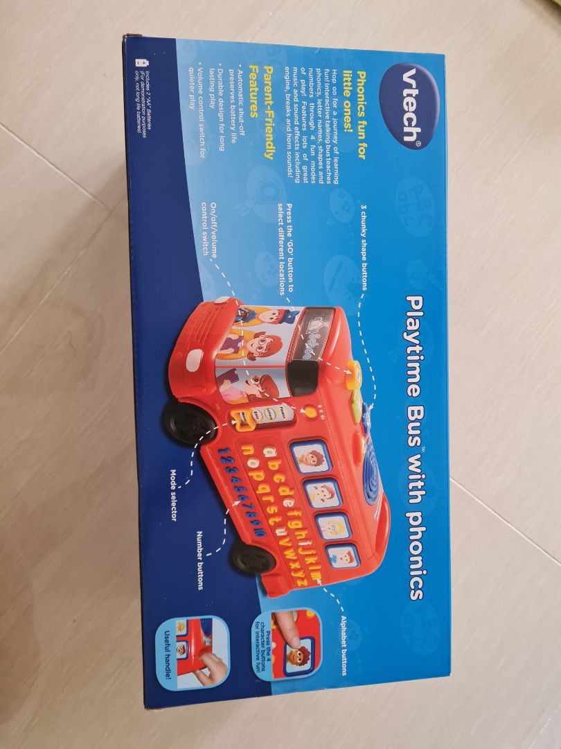 Vtech Playtime Bus with Phonics, Babies & Kids, Infant Playtime on ...