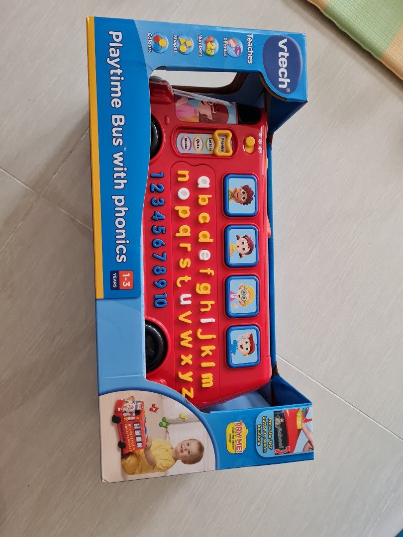 Vtech Playtime Bus with Phonics, Babies & Kids, Infant Playtime on ...