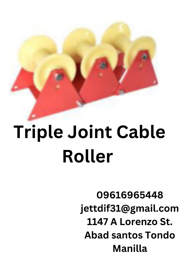 Triple Joint Cable Roller, Commercial & Industrial, Construction ...